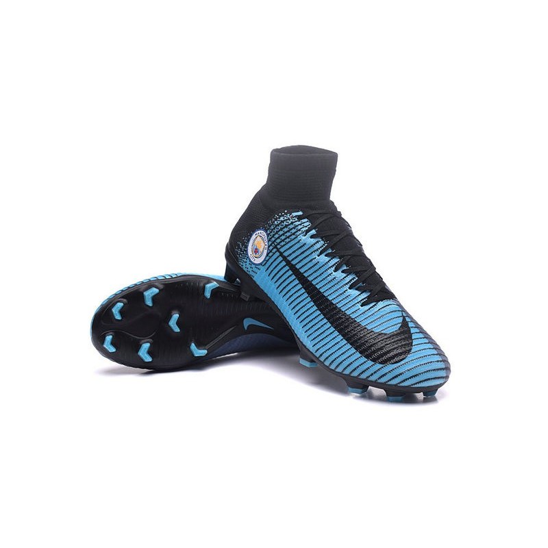 Nike Crampons Football Mercurial Superfly V FG Manchester City FC Bleu