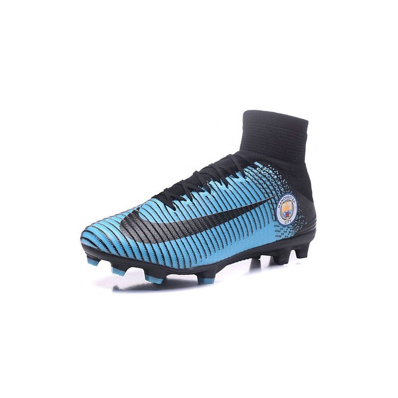 Nike Crampons Football Mercurial Superfly V FG Manchester City FC Bleu